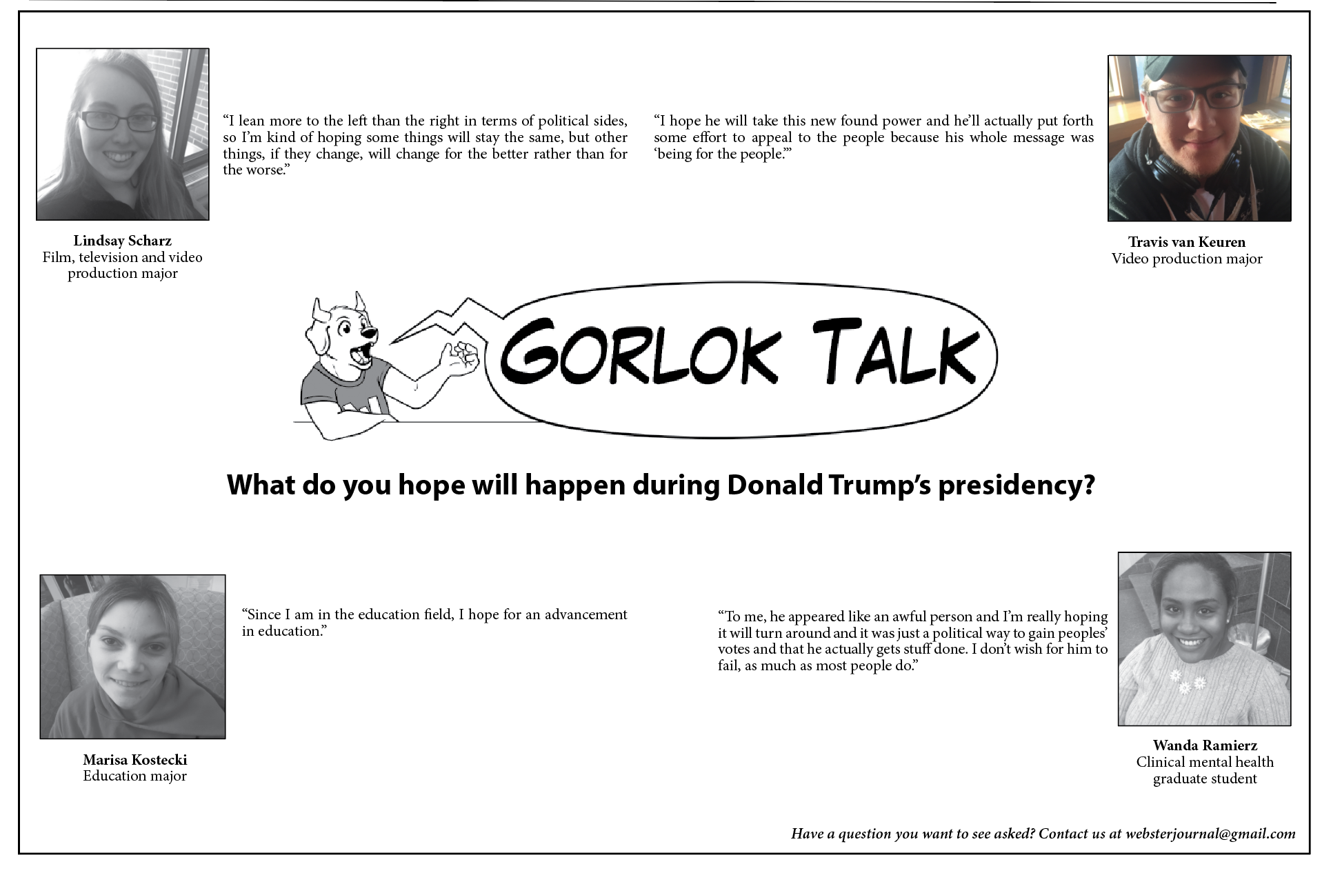 Gorlok Talk: What do you hope will happen during Donald Trump's ...