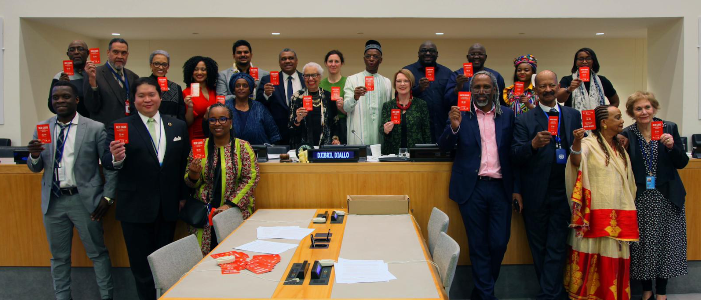 Webster promotes global Red Card Campaign - Webster Journal